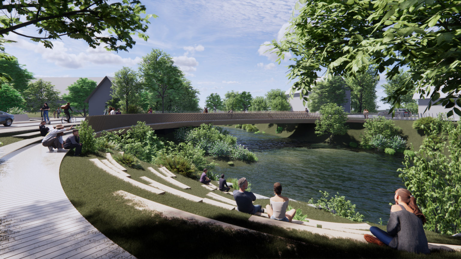 Wooden German Bridge Project | Kengo Kuma and Associates